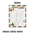Secret Elves Gift Exchange Questionnaire 50 Pk 8.5x11 Secret Santa ...