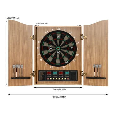 Dwellnix Take Aim Electronic Dart Machine Dart Board Cabinet Set ...