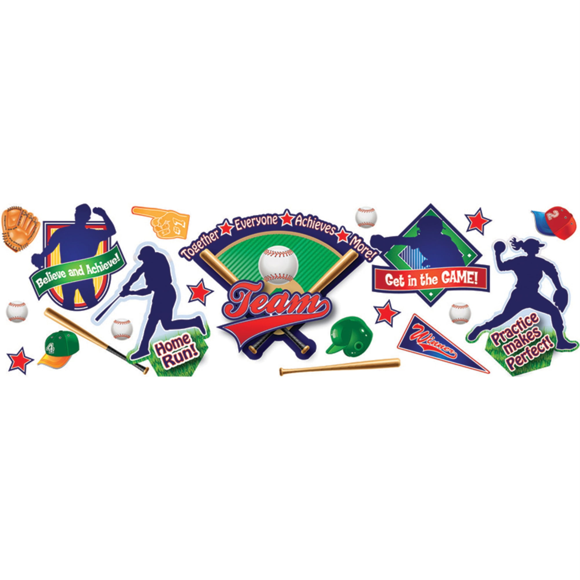 Eureka Baseball Bulletin Board Set - Walmart.com