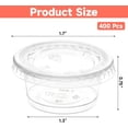 400 Pack 0.5 Oz Disposable Plastic Portion Cups with Lids, Small Jello ...