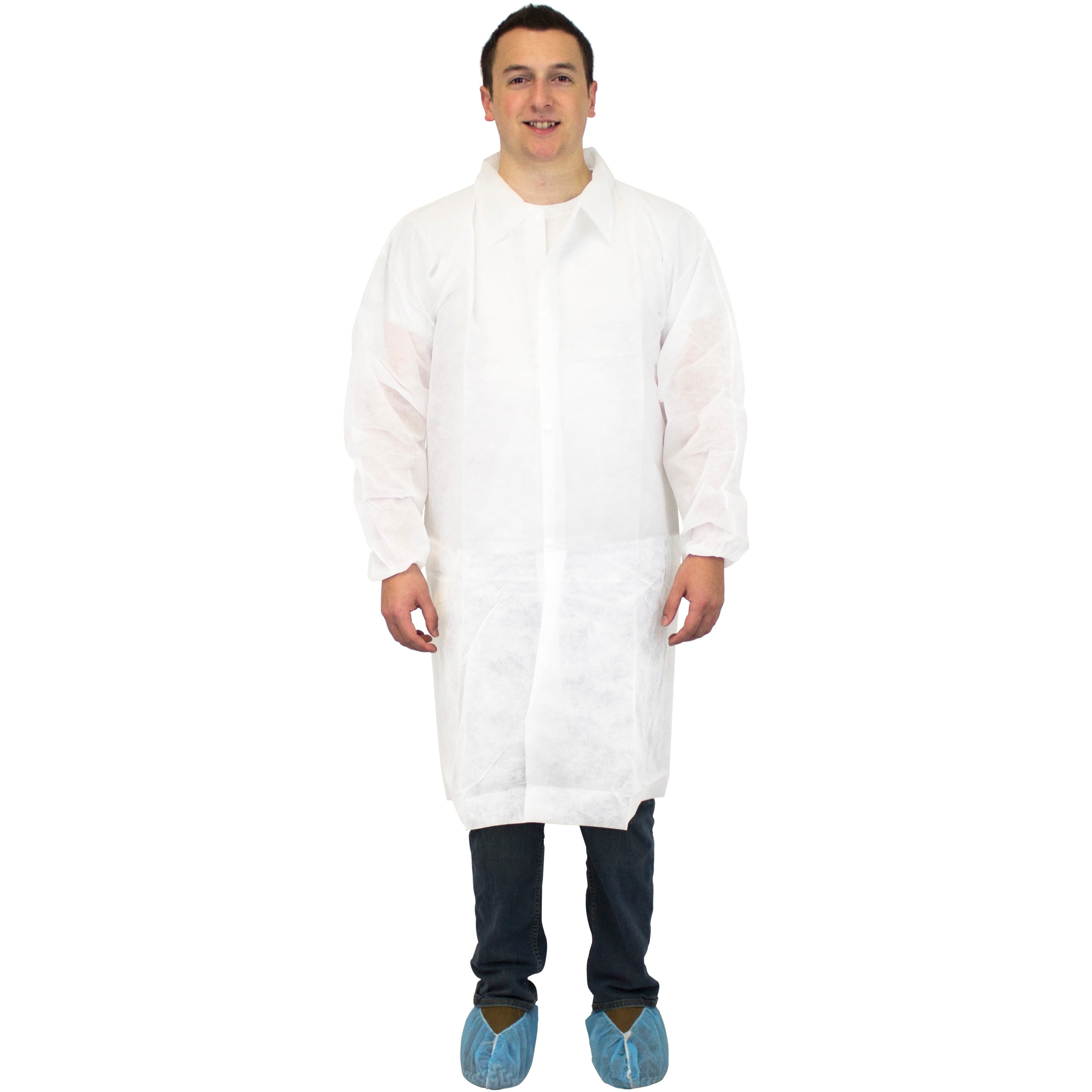Safety Zone White Lab Coats - Walmart.com