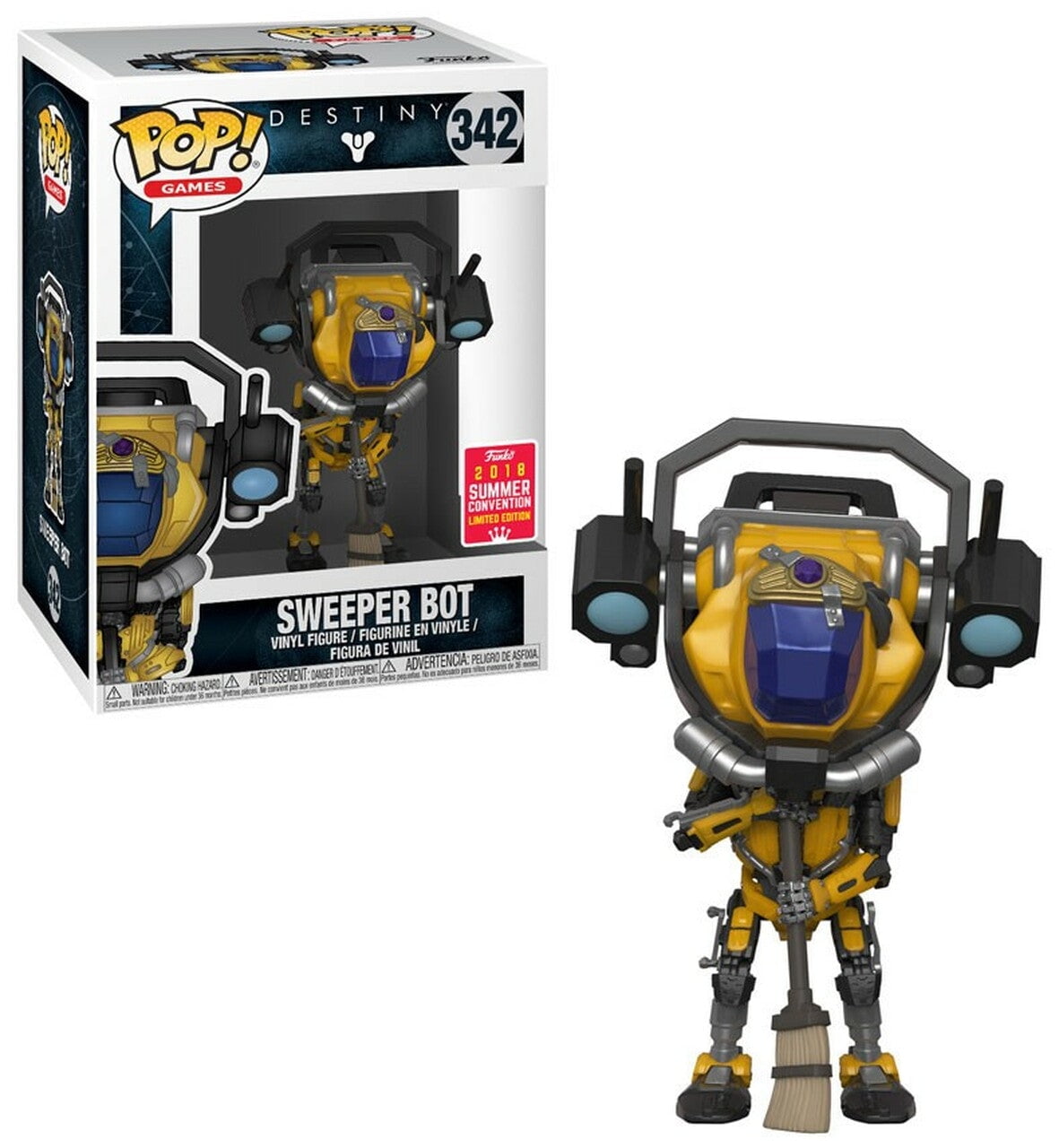 Funko Destiny POP! Games Sweeper Bot Exclusive Vinyl Figure #342 ...