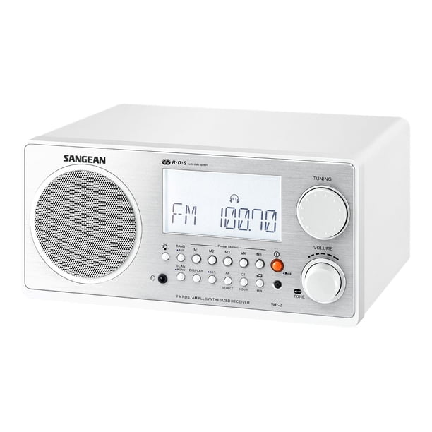 SANGEAN WR-2 WHITE TABLE TOP RADIO - Walmart.com - Walmart.com