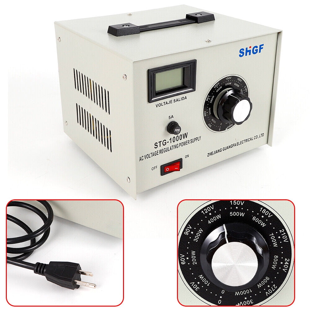STG-1000W Voltage Regulator Transformer 110V AC Variac Autotransformer ...