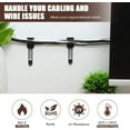 100-piece sticky cable management clip with 50 zip ties, adjustable ...