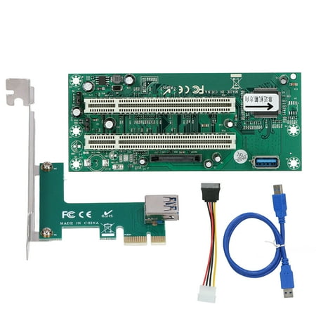 Riser Card Pci-e X1 To Pci Card Pc Expansion Card ST46 Mini PCIE X1 To Dual PCI Riser Card ...