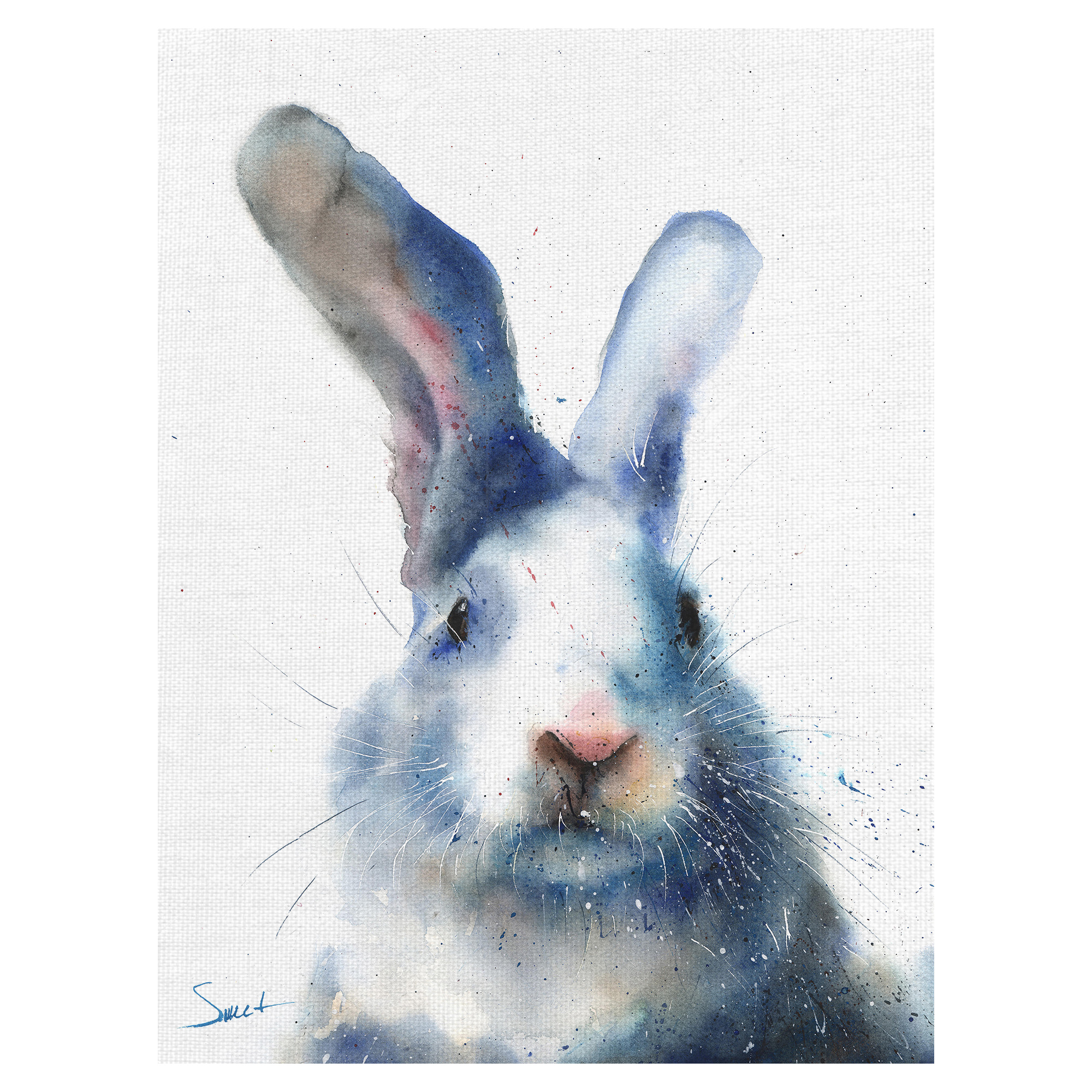 Masterpiece Art Gallery White Rabbit By Eric Sweet Canvas Art Print 18 ...