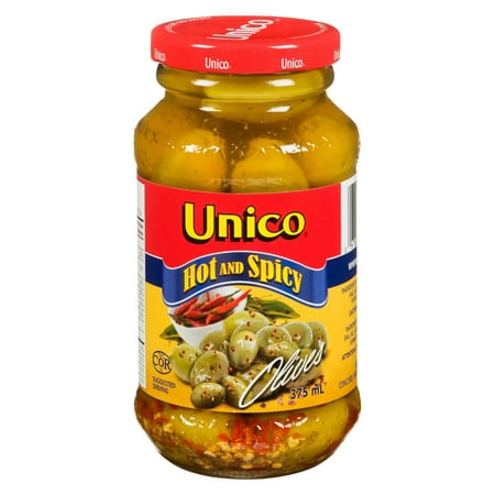 Unico Hot & Spicy Olives 375 mL - Walmart.ca
