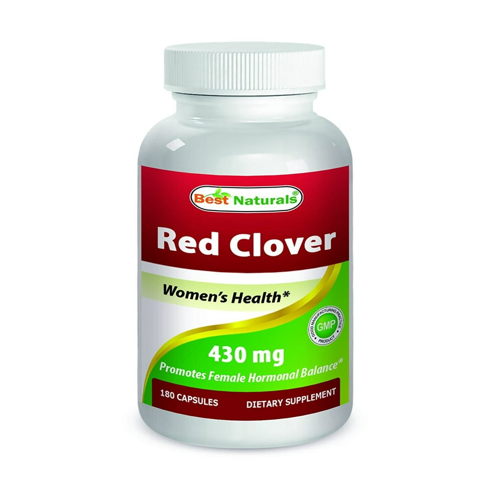 Best Naturals Red Clover 430 mg 180 Capsules - Walmart.com - Walmart.com