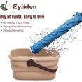 Mop with 2 Reusable Microfiber Heads, Easy Wringing Twist Mop, 57.5 ...