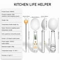 2 In 1 Lcd Electronic Kitchen Scale Thermometer Digital Measuring Spoon ...