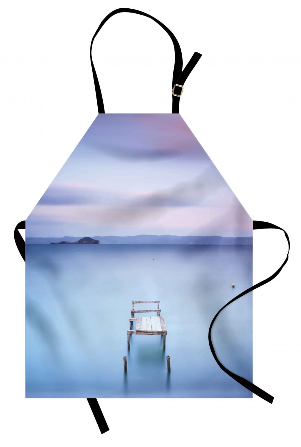 Landscape Apron Wooden Jetty on Bolsena Lake Italy Long Exposure Photo ...