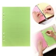 Colorful Lined Filler Paper,A5 Loose-leaf Refill Paper,6-Hole Loose ...