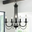 Free Shipping! LNC 5-Light French Country Chandelier Kitchen Island ...