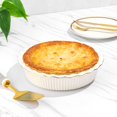 Thyme & Table 9" Ceramic Pie Dish - White Ribbed - Walmart.com