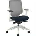 HON Solve Mid-Back Task Chair Midnight Fabric Seat - Fog Back - White ...