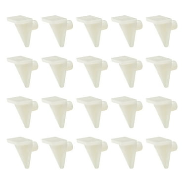 Rok Hardware 20-Pack Plastic Shelf Support with 5mm Diameter Steel Pin ...
