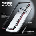 Dteck for iPhone 17 Pro Metal Bumper Case, Aluminum Alloy Frame ...