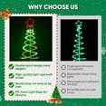 Christmas LED Spiral Tree Lights 5ft, Green and Red Dual Spiral Tree ...