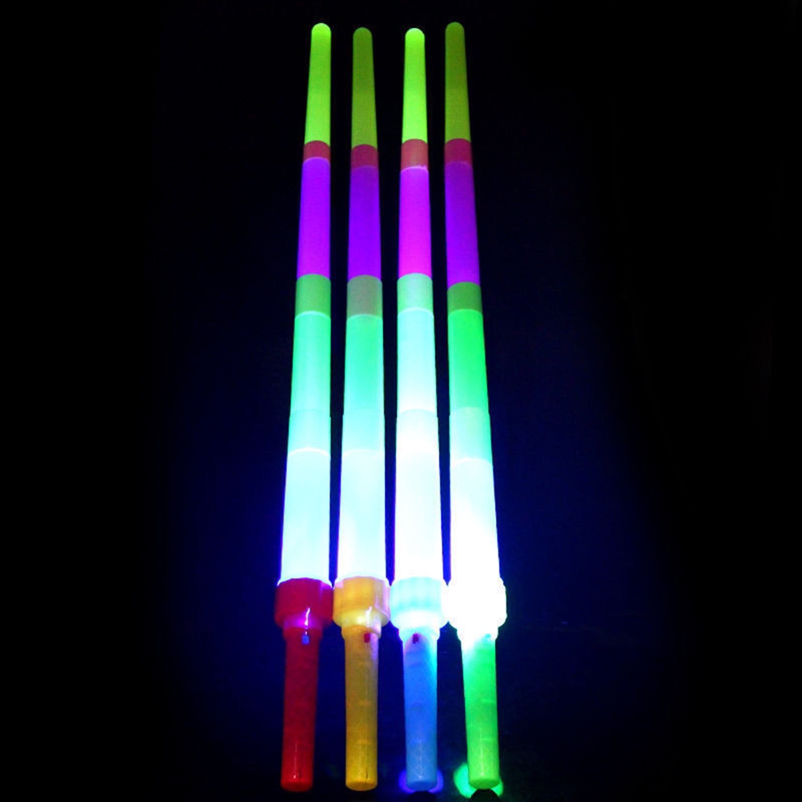 shenmeida 3PCS Light up Wand LED Glow Wand Glow Sticks Plastic Glow ...