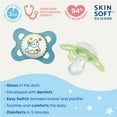 MAM Night Pacifier, 0-6 Months, Baby Boy, Glows in the Dark, 2 Pack ...
