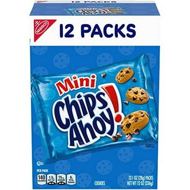 CHIPS AHOY! Mini Original Chocolate Chip Cookies, Big Bag, 3 oz ...