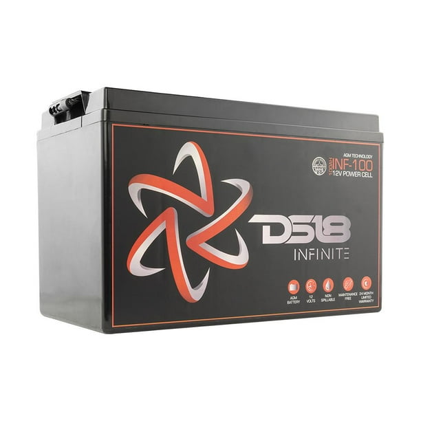 DS18 12V 100 AH 2800 Watt AGM Battery Group 31 1200 Amps Non Spillable ...