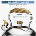 MaxGear Stovetop Whistling Tea Kettle 2.5 Liter Food-Grade Stainless ...
