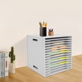 Scrapbook Paper Storage Organizer 15 Slot File Holding Cabinet Document ...