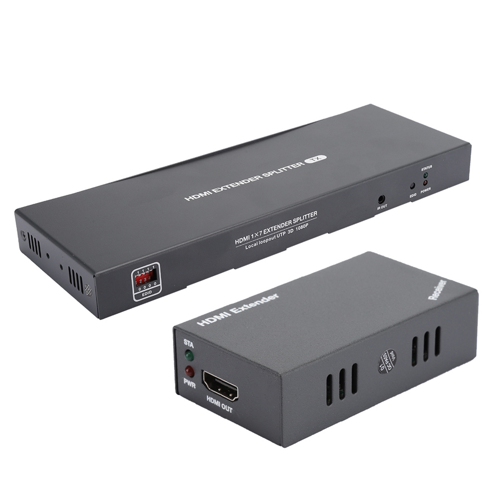 Extensor HDMI IR ANGGREK con extensor HDMI de interfaz RJ45 1 en 7 de ...