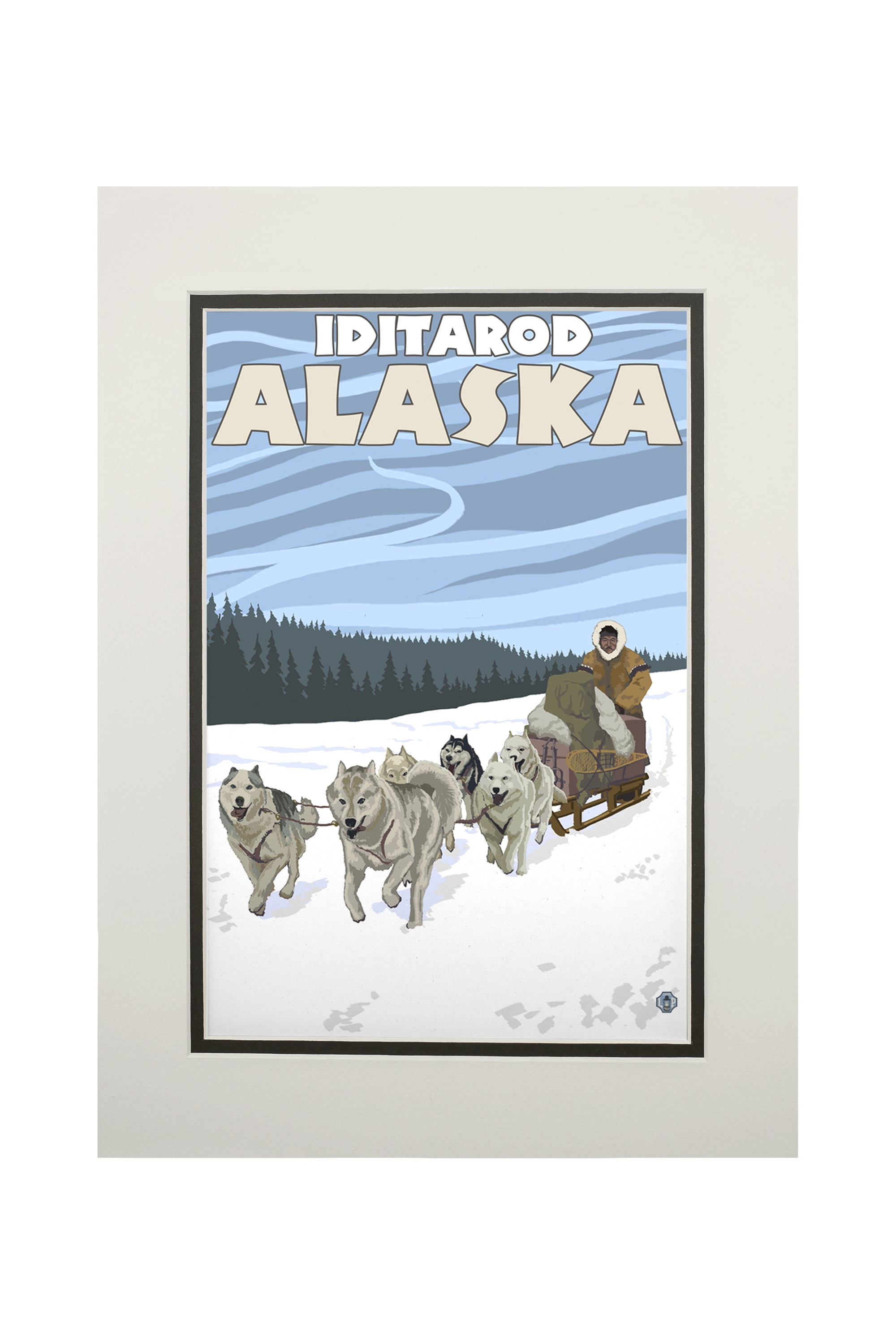 Iditarod, Alaska, Dog Sledding Scene - Walmart.com