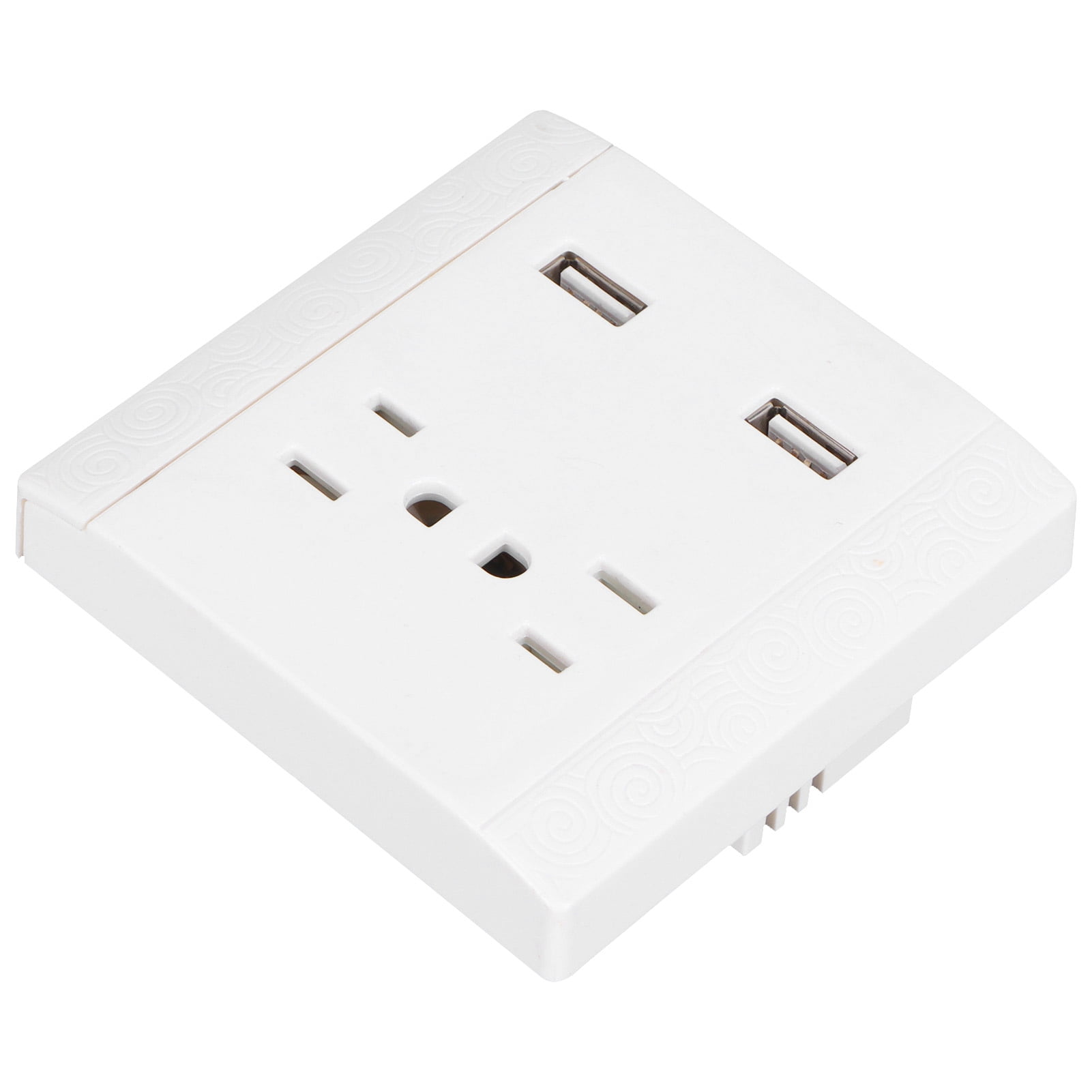Prise Double USB, 10A US 110/220V Prise de Charge Prise Murale pour les ...