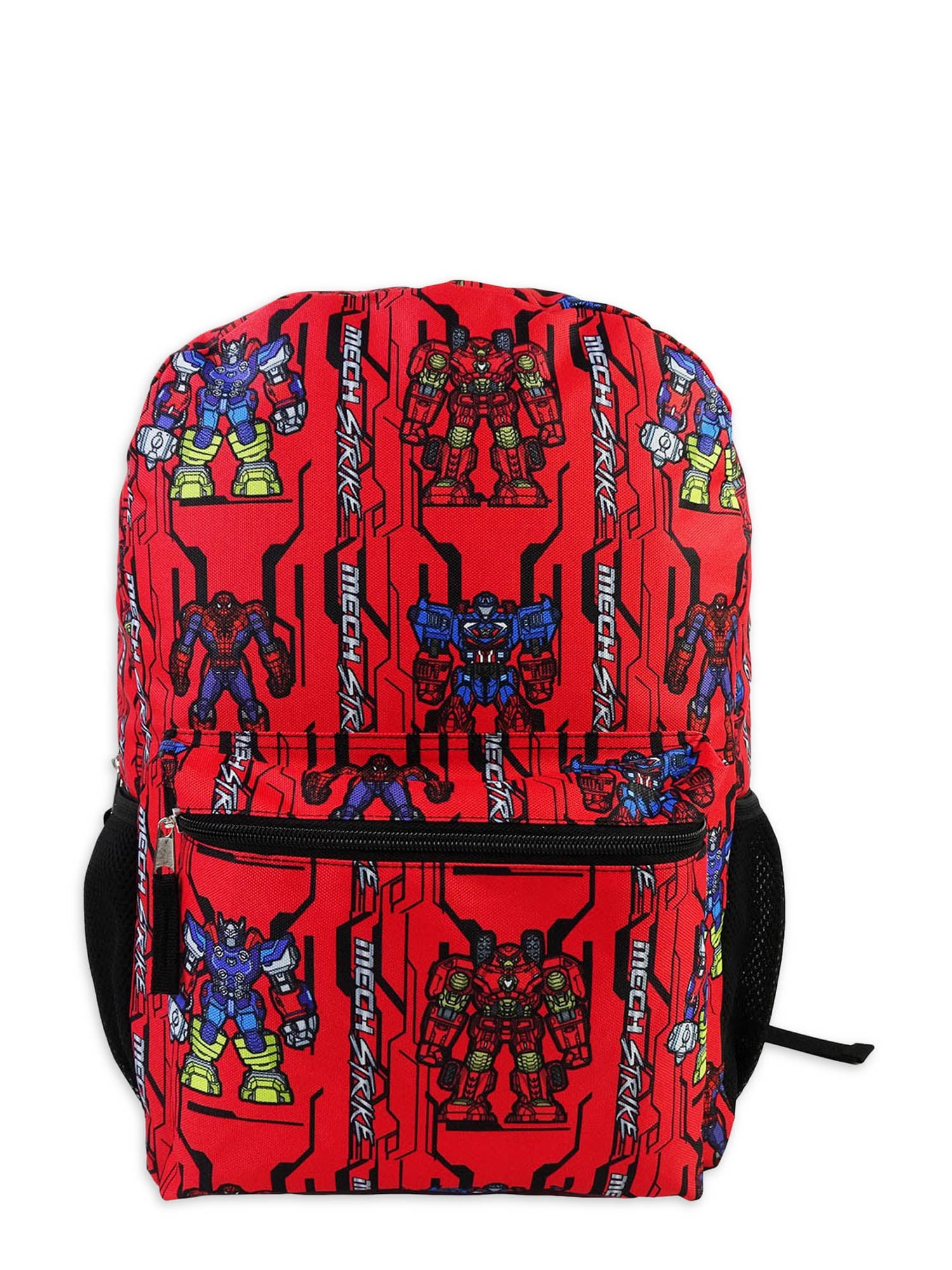 Marvel Spider-Man Mech Strike All over Print Boys' Red Backpack ...