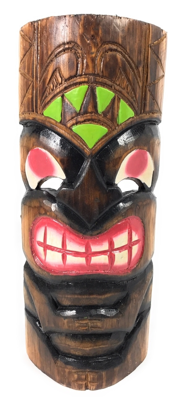 Smiley Tiki Mask 12" - Happy Tiki Idol | #dpt514430b - Walmart.com