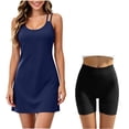 oelaio Womens Tennis Dress with Shorts Summer Lounge Workout Dress ...