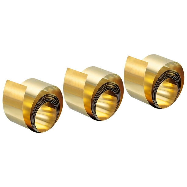 Uxcell Brass Sheet Roll, 0.1x30x1000mm Brass Foil Roll Brass Strip ...