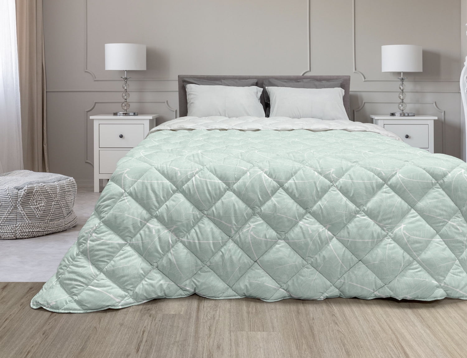 Geometric Down Alternative Comforter, Mosaic Art Style Circular Motifs ...
