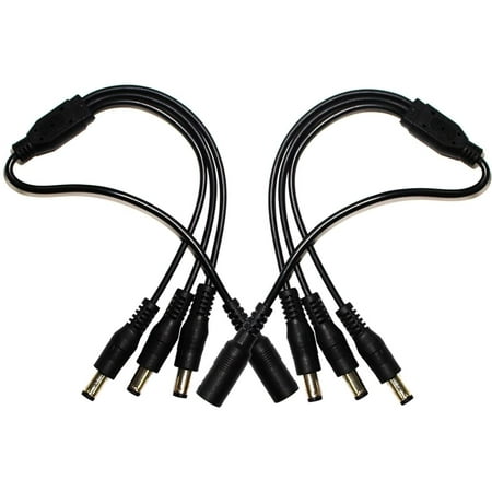 NUNADERNU 2-Pack 1 to 3 Way Port DC Power Splitter Cable Pigtail for ...