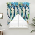 Abstract Horse Swag Valances for Windows 63 inches Long, Watercolor ...