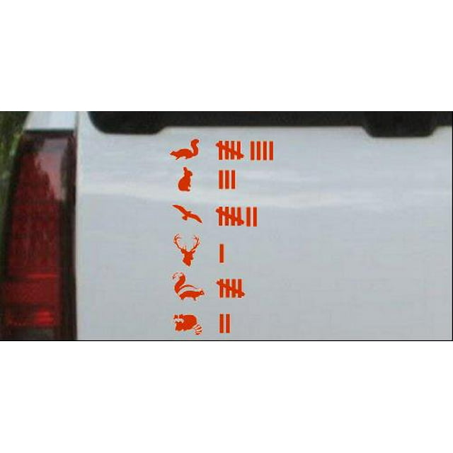 Keeping Count Roadkill Animals Car or Truck Window Decal Sticker ...
