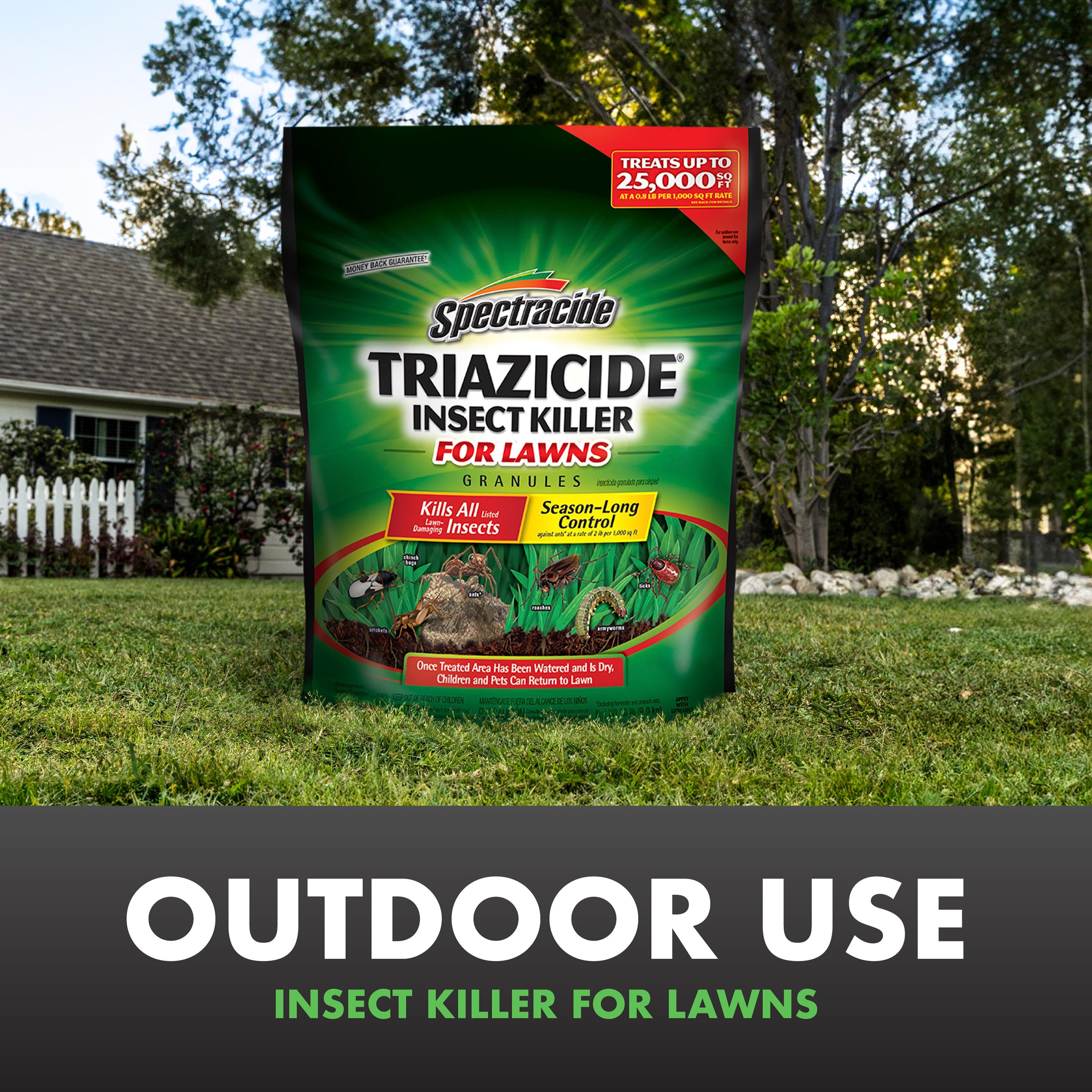 Spectracide Triazicide Insect Killer For Lawns, Kills Listed Lawn ...
