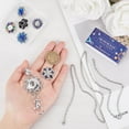 1 Box ID Badge Lanyard Snap Button Lanyards Flower Rhinestone Lanyard ...