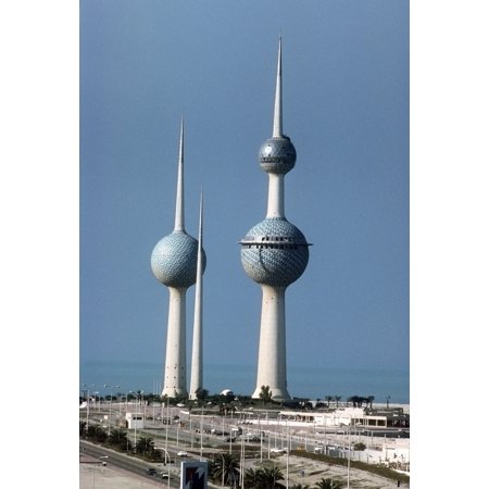 Kuwait City'S Water Towers After The Iraqi Withdrawal During Operation ...