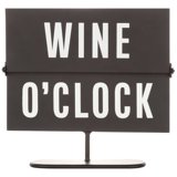 Mainstays Black & White Metal Wine and Coffee Tabletop Flip Sign, 7.9 ...