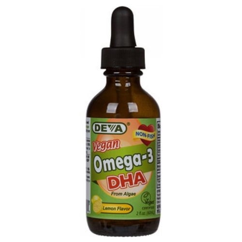 Suplemento Deva Vegan Vitamins Vegan Omega-3 DHA líquido, 60 ml ...