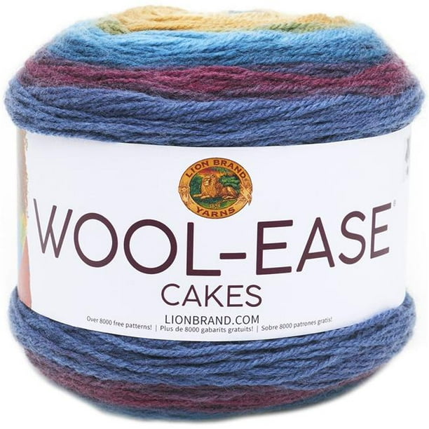 Lion Brand Yarn Mandala Wool-Ease Cakes Zeus Self-Striping Light ...