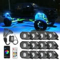 12-Pods RGB LED Rock Light Kit Underbody Light for Can Am Maverick X3 ...