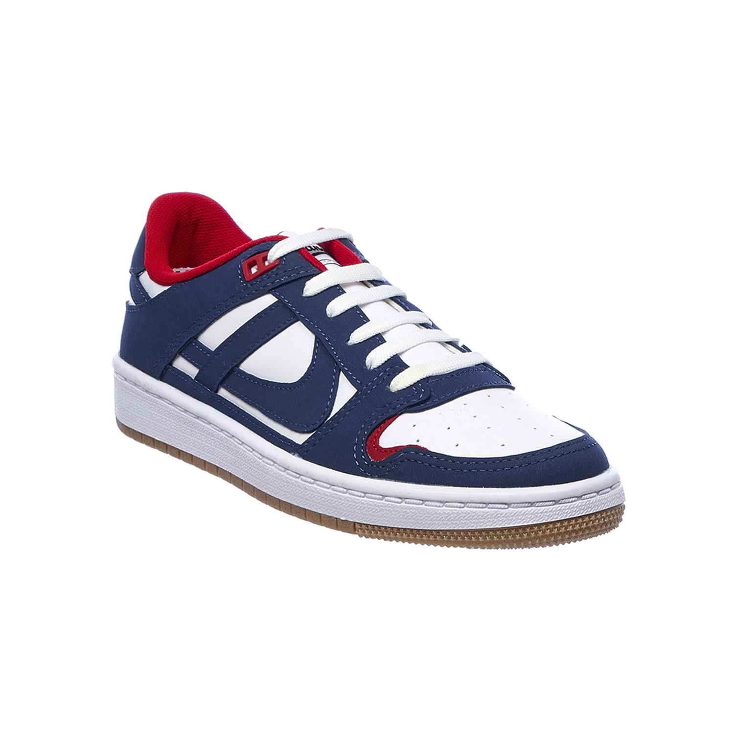 Tenis Panan Hombre Moda Casual Urbano Cómodo Tipo Piel Azul Marino Rojo Blanco 126C2K azul 28 ...