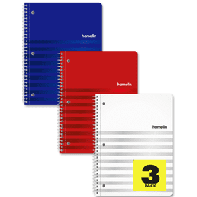 Spiral Notebook 5 Subject College Ruled Feature Rich Coral - Five Star ...