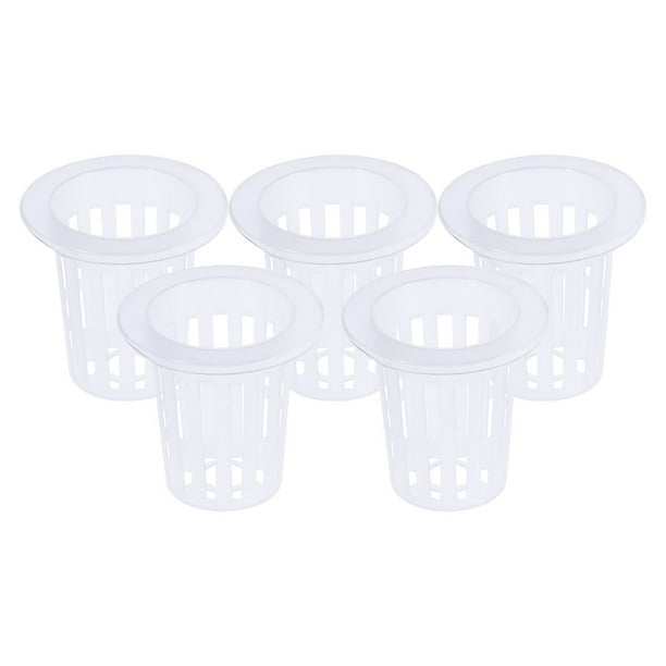 50pcs Slotted Mesh Soilless Culture Vegetable Net Pots Baskets Cups for ...